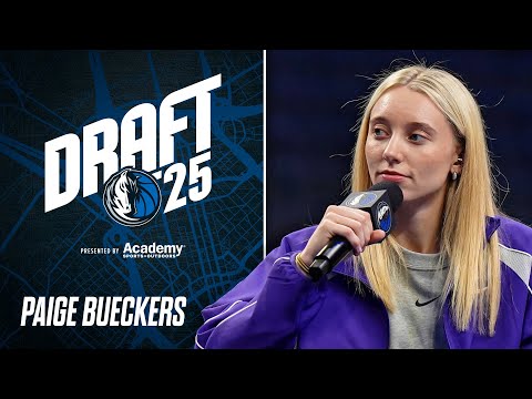Paige Bueckers Interview - MavsTV Draft Show presented by Academy Sports + Outdoors