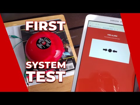 Fire Alarm System Test | A bell and a python script