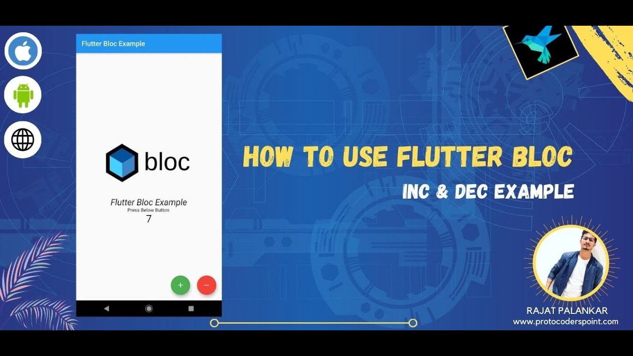 Flutter BLoC Pattern Tutorial – Inc & Dec Example