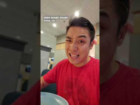 ROBOT DELIVERING FOOD - AYCE Shabu at Oishi #Shorts