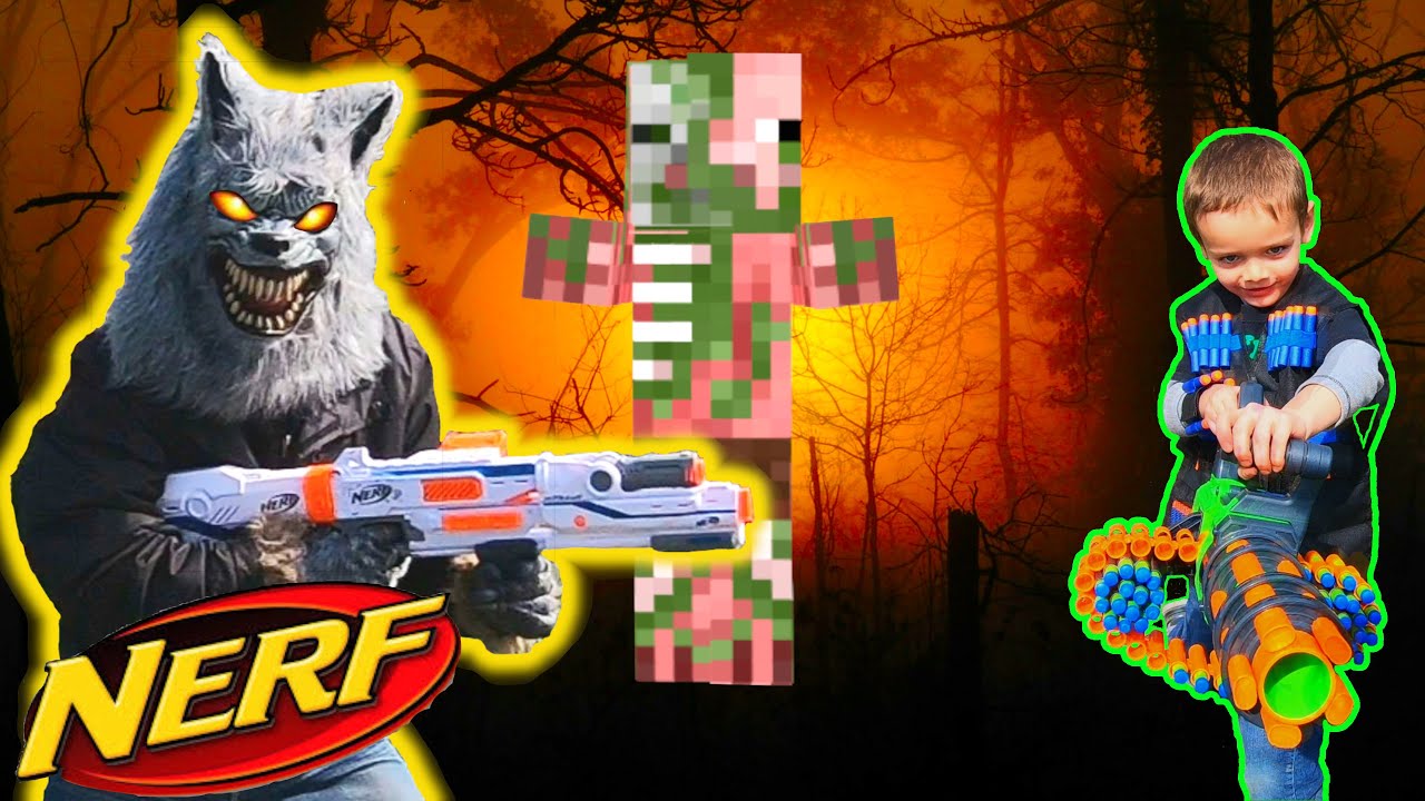 Werewolf Sneak Attack | Nerf Blasting Game Mode Level One Activated