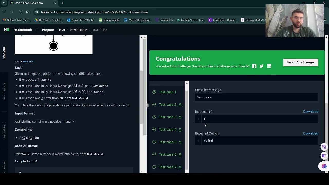 #1 Java HackerRank | Solution Of IF-ELSE Problem
