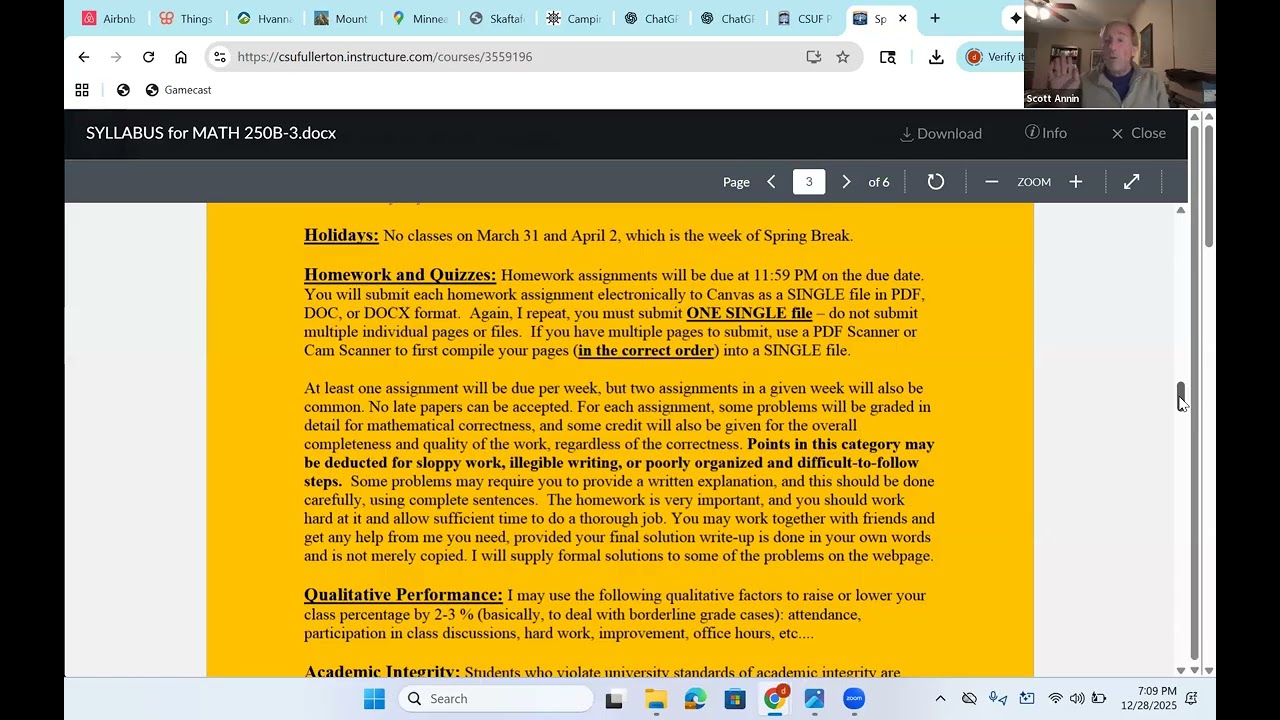 MATH 250B - Spring 2026 Syllabus Video