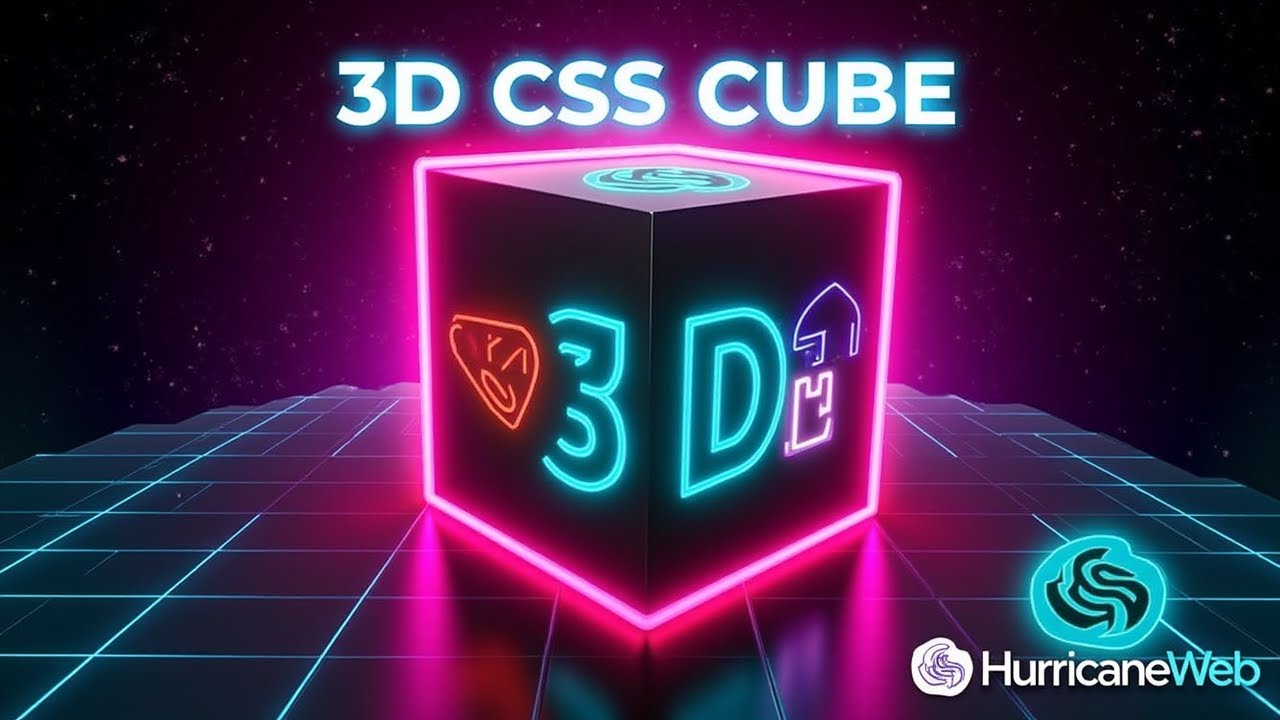 Create a 3D Rotating Cube with HTML & CSS | CSS Animation Tutorial