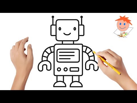 How to draw a robot | Easy drawings