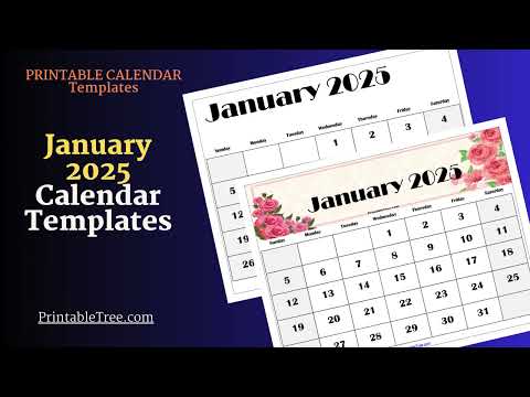 January 2025 Calendar Free Printable Templates