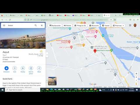 how to get longitude and latitude from google maps for some place for using on programming by API