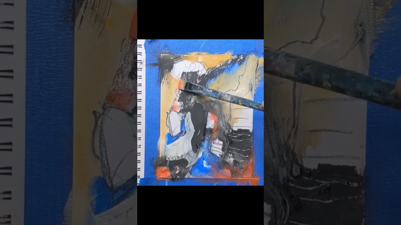 15-Minute Intuitive Abstract Painting Exercise | A mess, or art? #abstractpaintings  #paintingideas
