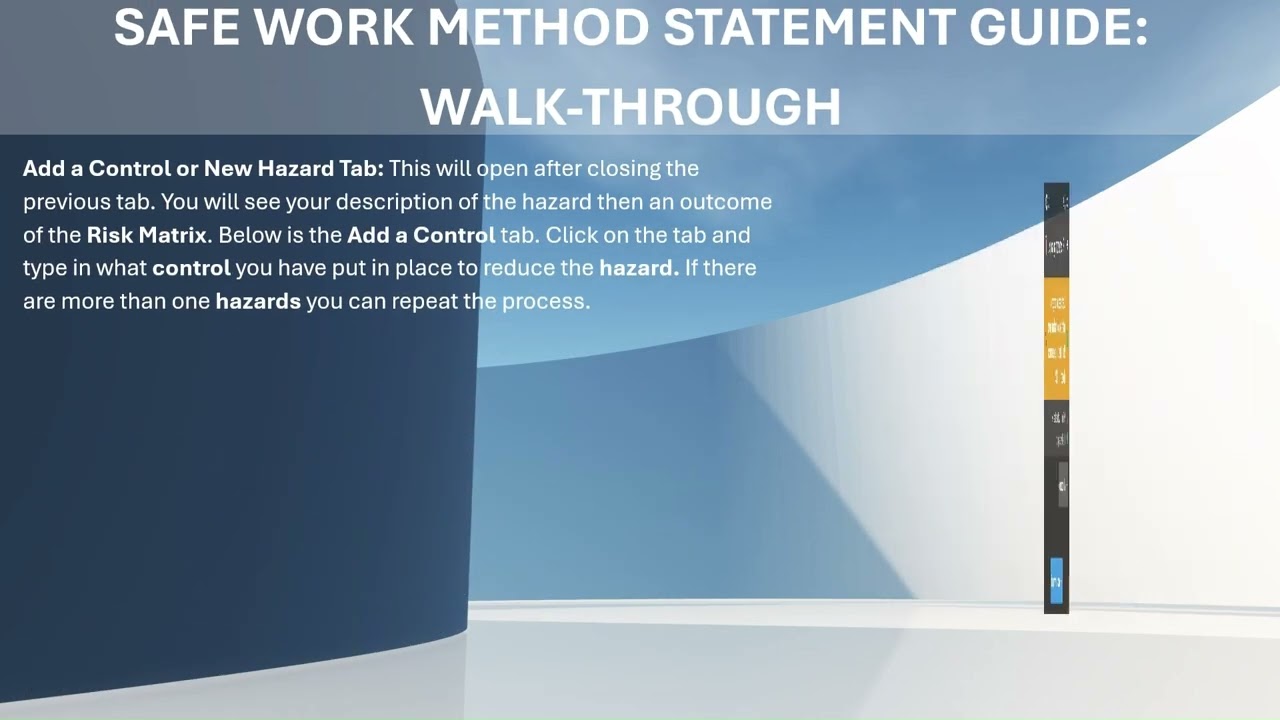 Safe Work Method Statement Form Guide