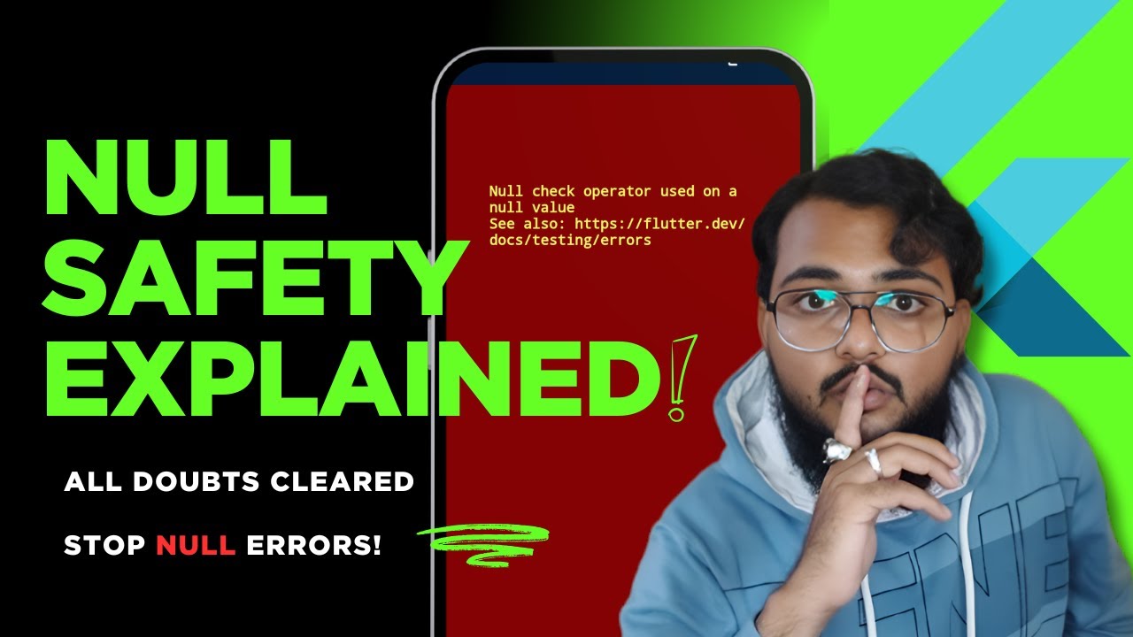 Flutter Null Safety Explained! | Stop Null Errors with Simple Example