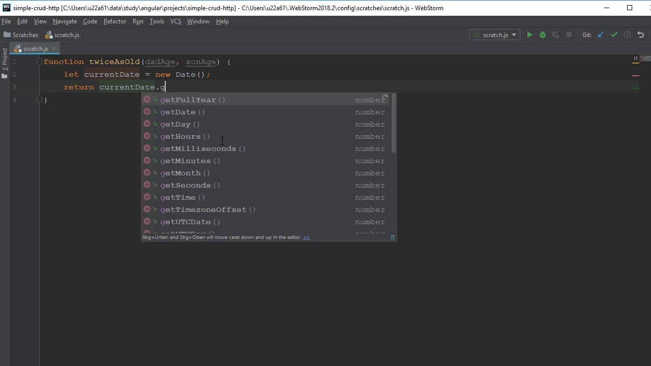 JavaScript Algorithm - Twice as old