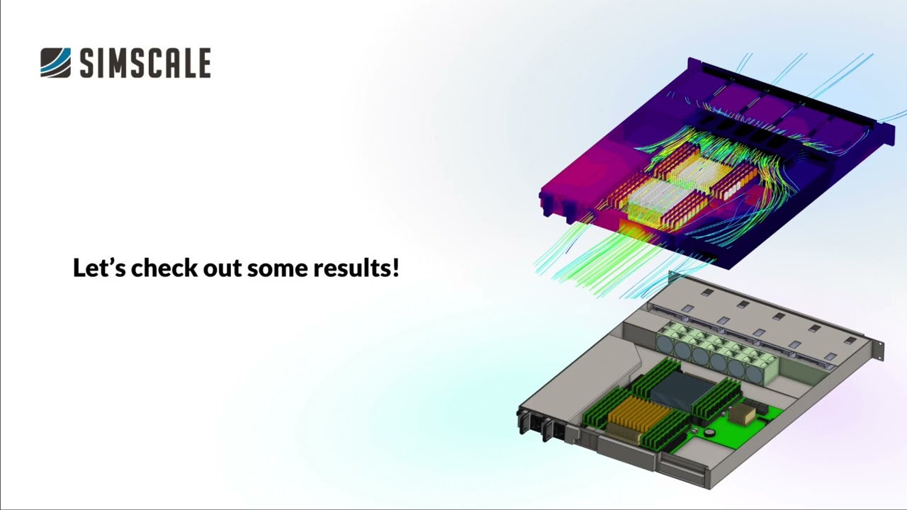 Server cooling optimization powered by SimScale's Engineering AI and Physics AI