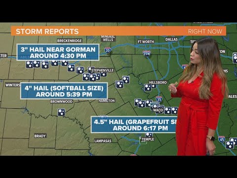 Texas weather: Where was the hail in Wednesday's storms?