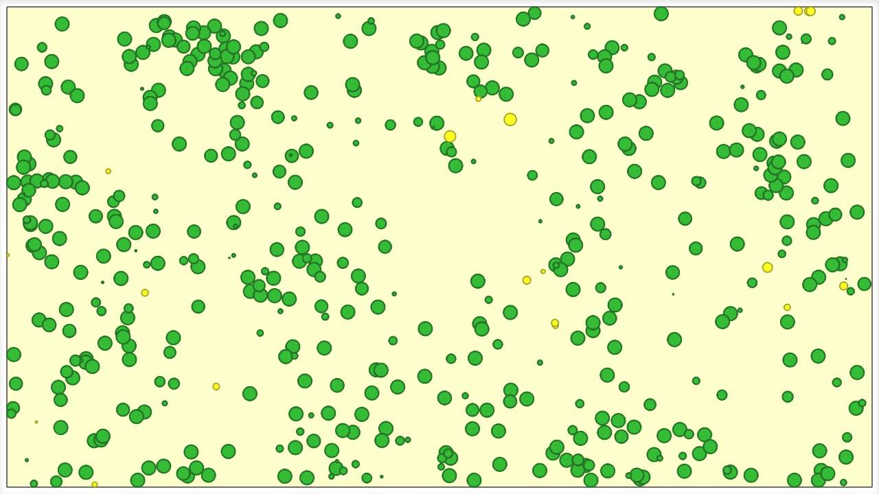 Neural Network Evolution Simulation 01 - Plants and Herbivores