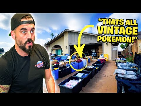 CRAZY FIND! Hunting For Pokemon Cards At Garage Sale