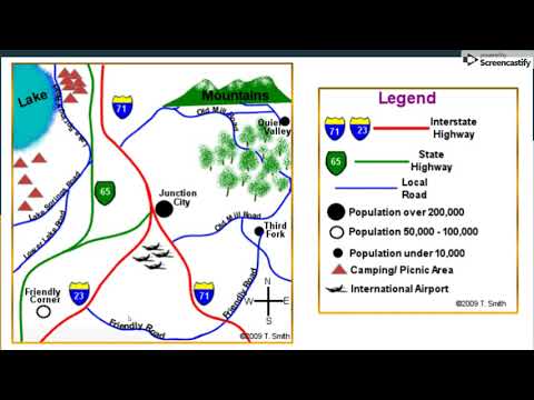 Secondary Map Skills Legend/Key Reteaching