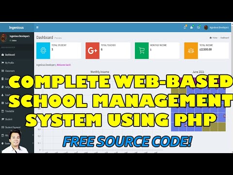 Complete Web-Based School Management System using PHP MySQL | Free Source Code Download