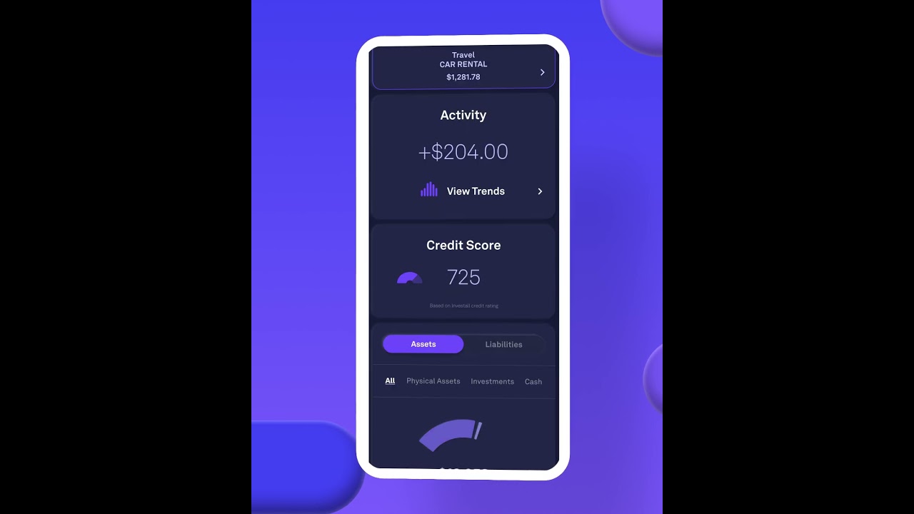 Personal Finance dashboard by Investall