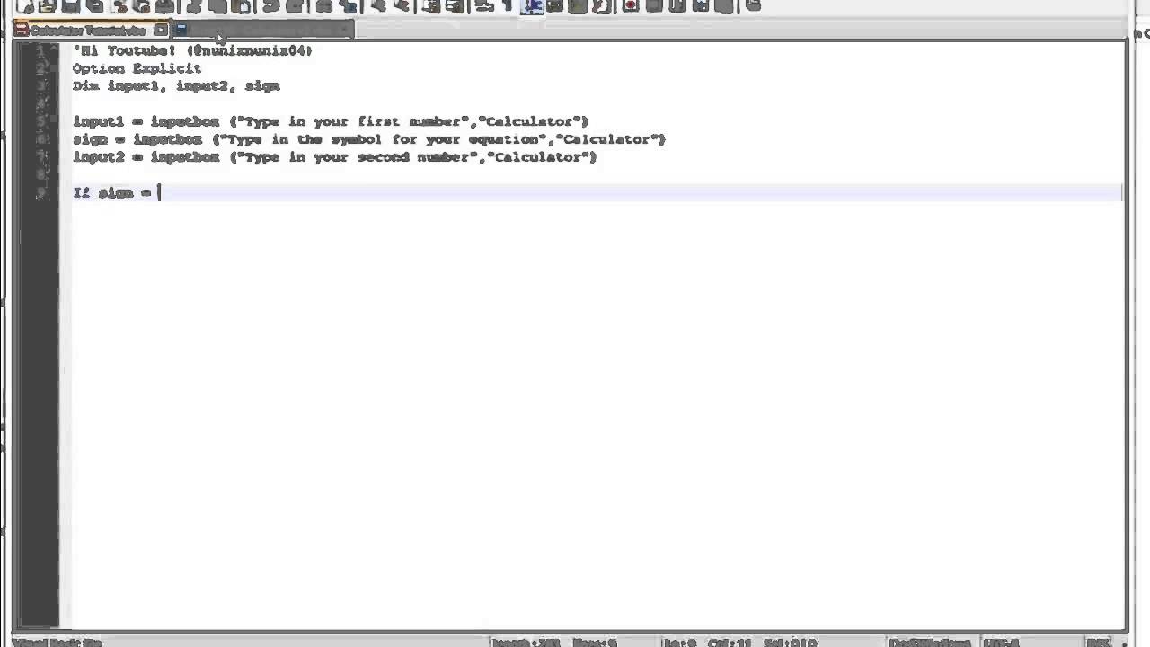 VBscript   Creating a Calculator Tutorial with Explanation