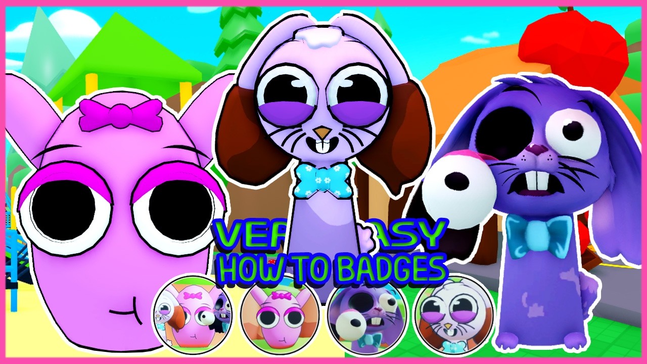 Roblox Update - How to get 4 Badges in 3D SPRUNKI SIM