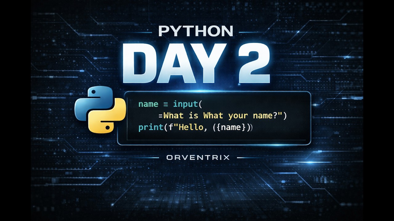 Python Day 2: User Input & Interaction (Build Real Programs)