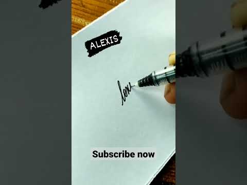 how to write name signature in cursive writing // latest version of name signature in cursivewriting