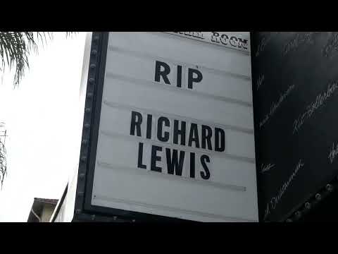 Comedian Richard Lewis RIP Marquee The Comedy Store Sunset Blvd Los Angeles California March 1, 2024