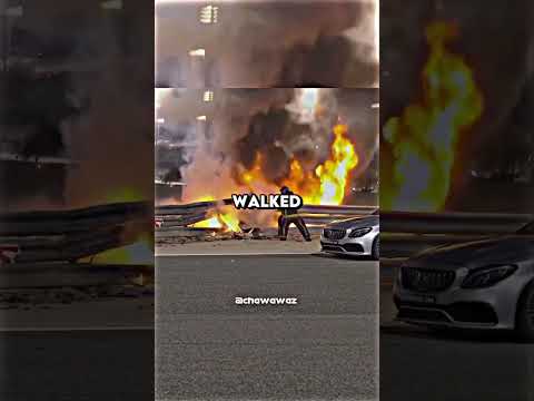 Grosjean is the man who walked out of FIRE 🔥😈🥶
