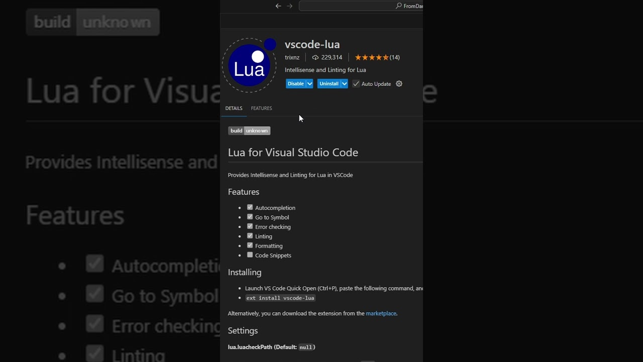 VSCode Extensions for Lua Error-Checking #lua #grandma3 #vscode #visualstudiocode