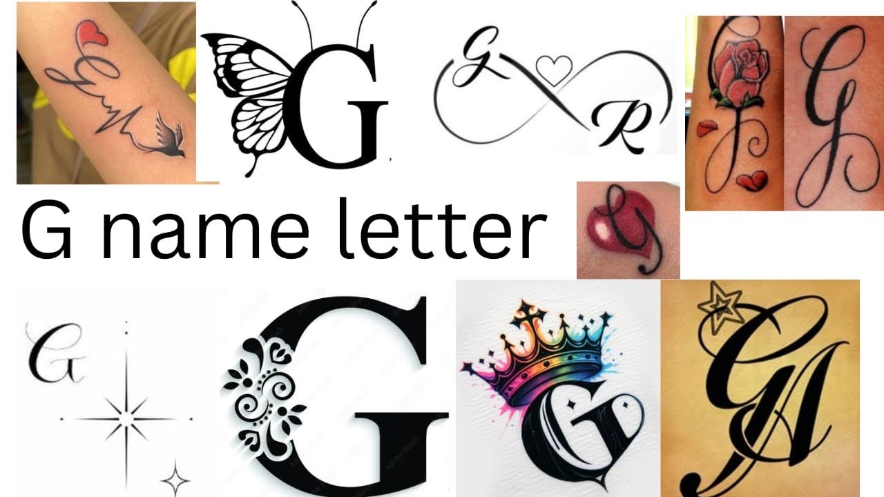 G name letter tattoo design