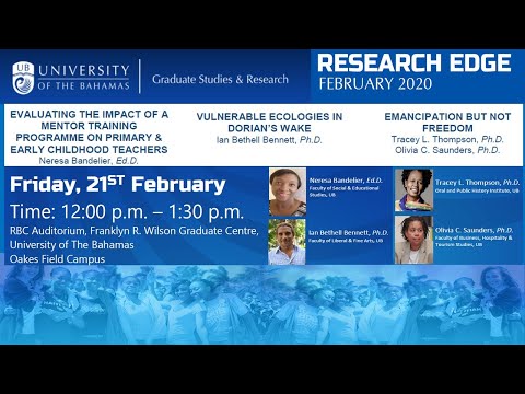 Research Edge, University of The Bahamas: 21st February 2020