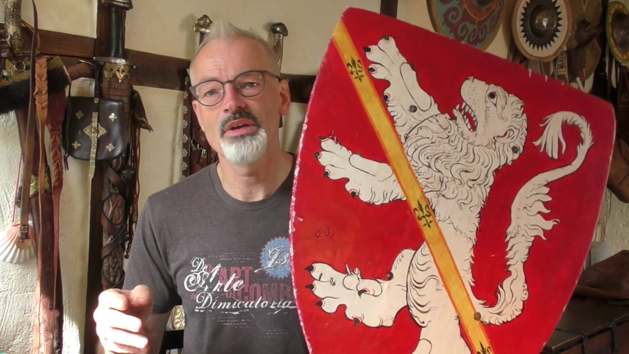 Medieval Combat With Triangle Shields
