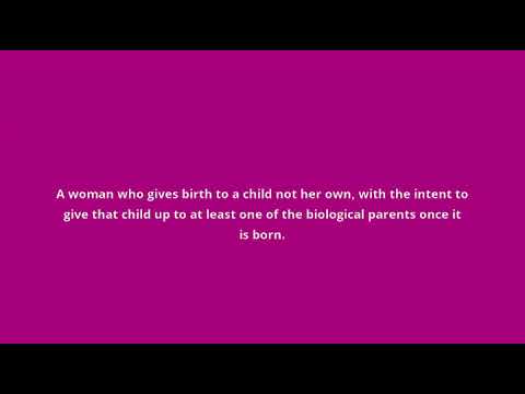 what is the meaning of surrogate mother