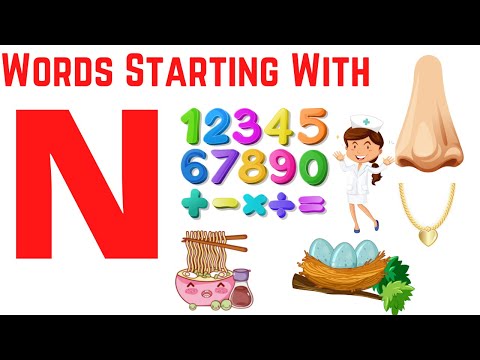 Words That Start with N | Words That Start with Letter N for Toddlers | Vocabulary For Kids