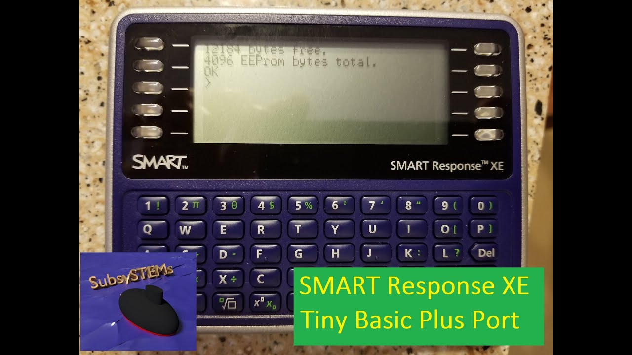 SMART Response XE Tiny Basic Port