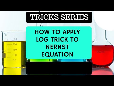 How to apply log trick to Nernst equation| Jee| Neet|cbse grade 11& 12.| CHEMISTRY #vanimaamwoc