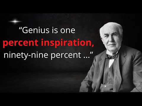 Thomas Alva Edison Quotes About Life Success Motivation | #Quotes #lcq #thomasalvaedison