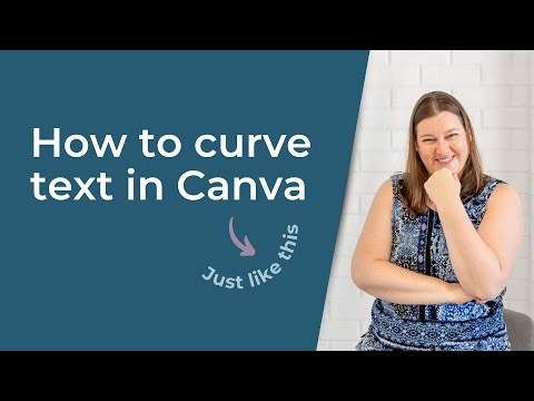 How to curve text in Canva | Create curved text effect in Canva