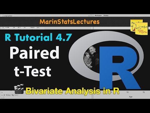 Paired t-Test in R with Examples | R Tutorial 4.7 | MarinStatsLectures