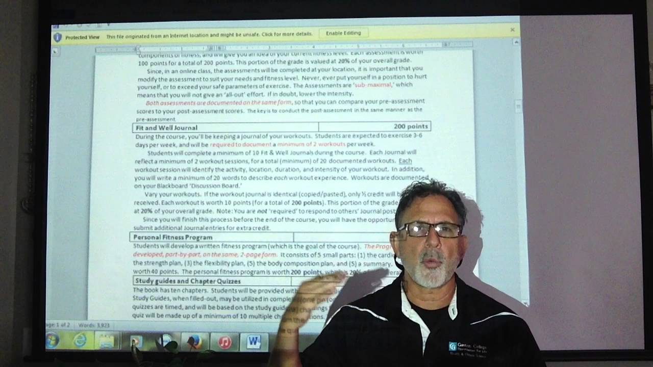 Welcome Syllabus PED 110 Online