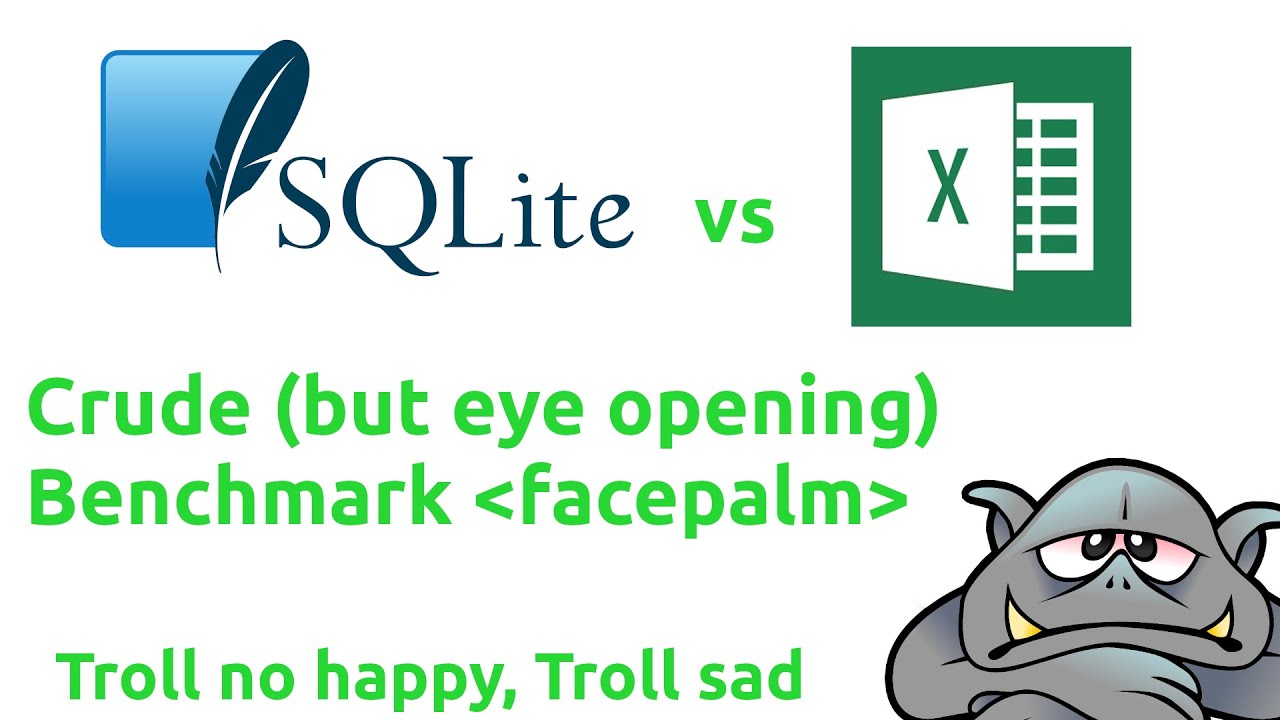 SQLite vs Excel for STD as database
