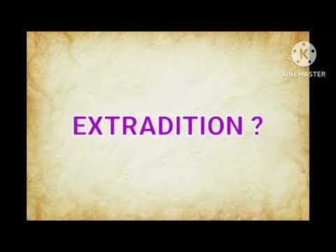 What is extradition? or extradition treaty?
