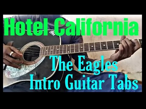 "Hotel California" on Guitar by The Eagles | Don Felder | Acoustic Guitar Intro Tabs.