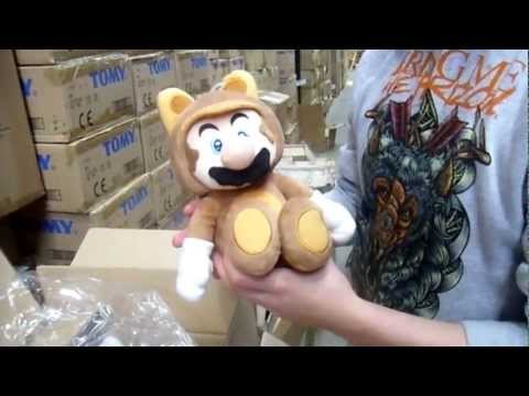 Nintendo Official Merchandise - Super Mario Bros San-Ei Plush Tanooki Mario Unboxing