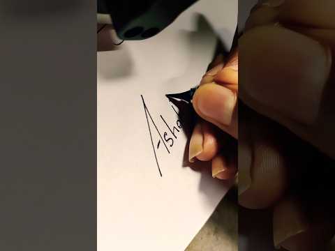 Ashok name calligraphy comments ur wish 😎😁 #calligraphy #calligrapher @CallePoche