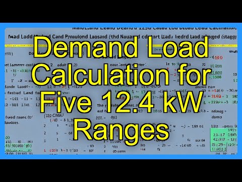 Demand Load Calculation for Five 12.4 kW Ranges