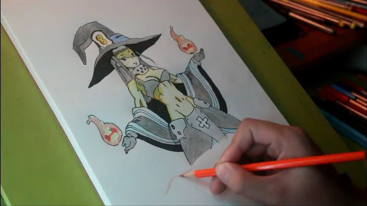 Fire Force Maki Oze the Wiich color & background Part