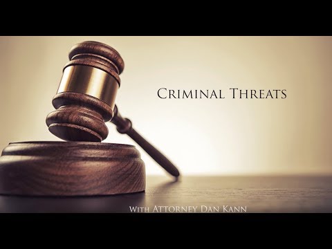 California Criminal Threats Law