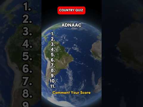 Unscramble all these Countries #quiz #trending #shorts #viralvideo