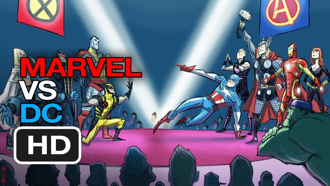 Marvel VS DC - Marvel and DC Comics Artwork